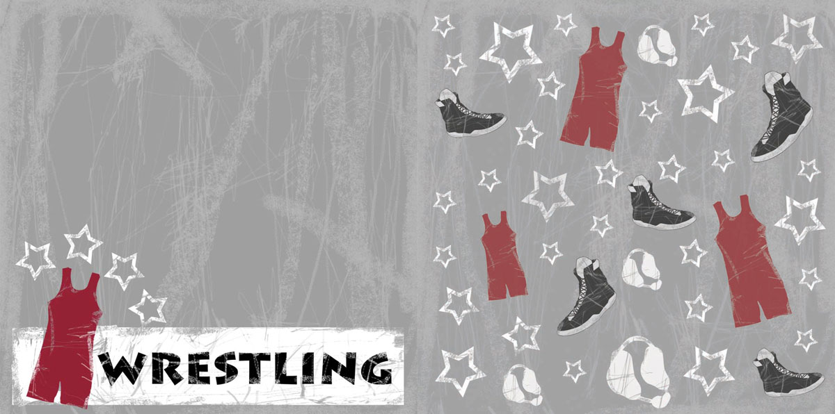 Wrestling Paper - Wrestling Star Gray